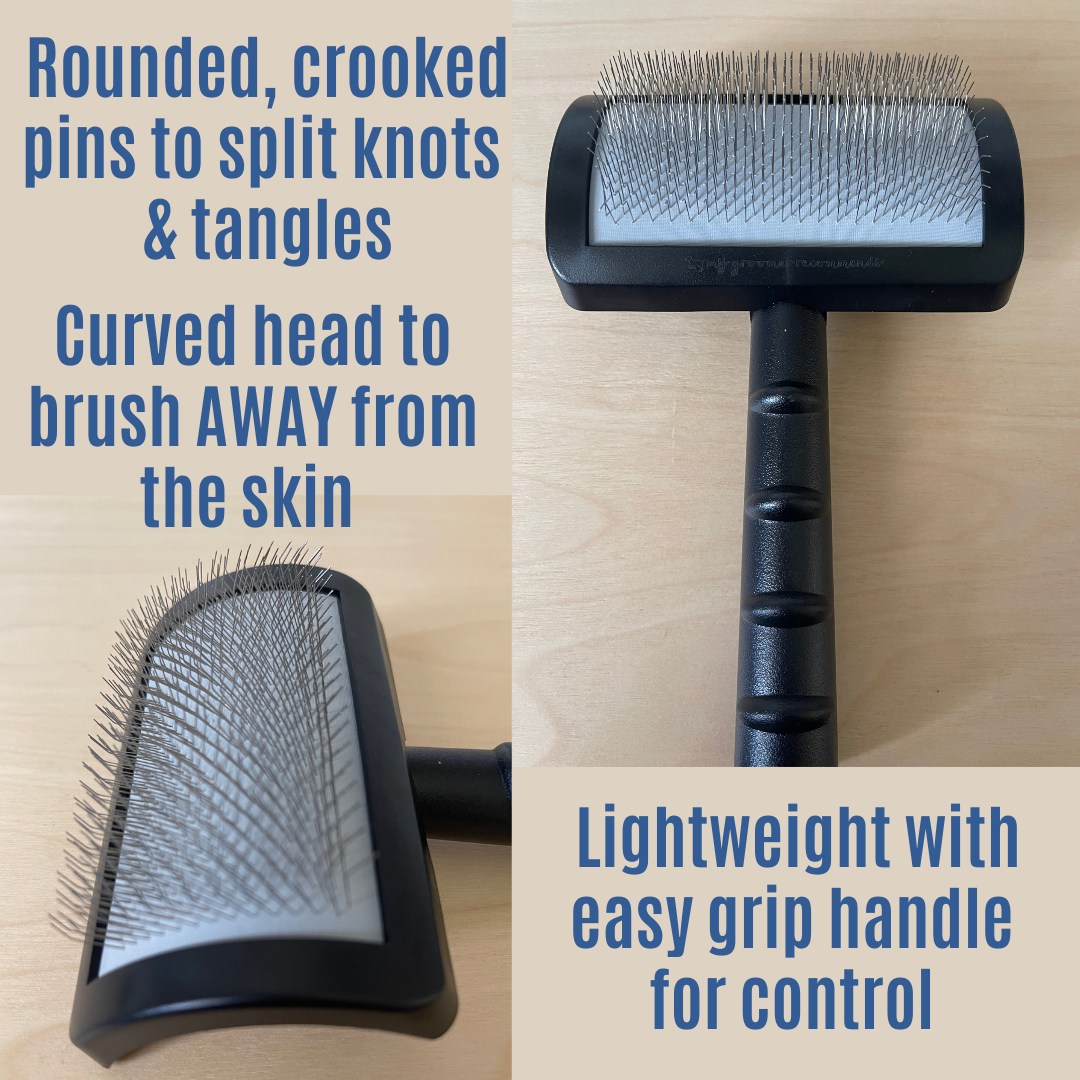 My Groomer Recommends Slicker Brush Black 12mm Pin Julie Harris my-groomer-recommends-slicker-brush-black-12mm-pin-julie-harris