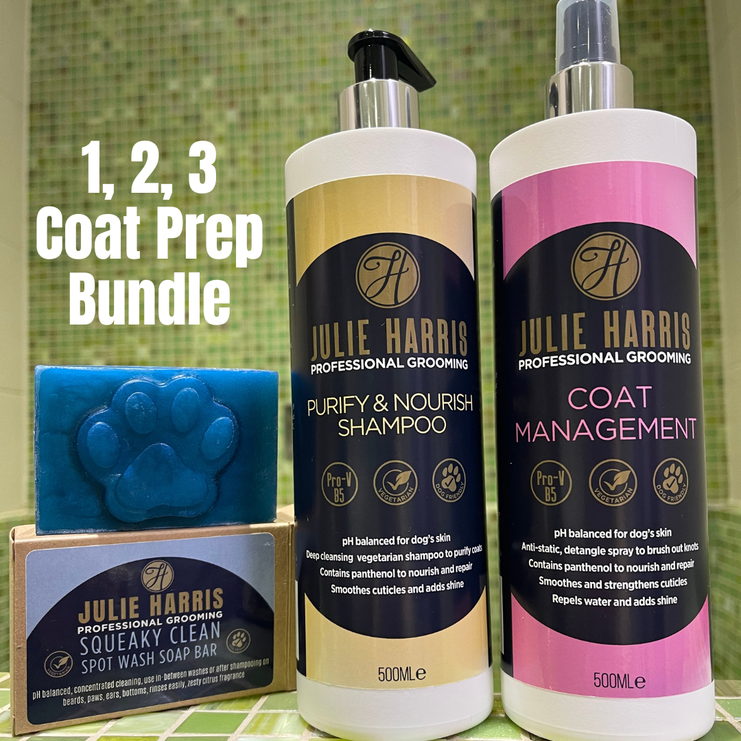 Julie Harris Professional Grooming 1,2,3 Perfect Coat Prep Bundle ...